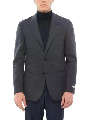 BEYMEN CLUB Quilted Wool Blazer - Grey