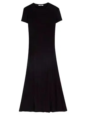 Maje Cowl-back Maxi Dress - Black