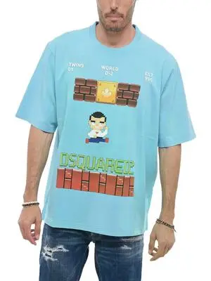 Dsquared2 Graphic-print T-shirt - Blue