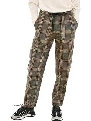 Woolrich Checked Wool-blend Trousers - Brown