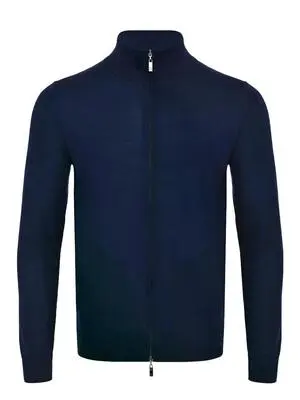 PAL ZILERI Pal Zileri Zip-Up High-Neck Cardigan