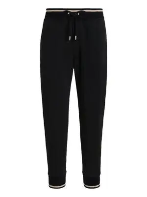 Dolce & Gabbana Cotton Jogging Trousers With Embroidery - Blue