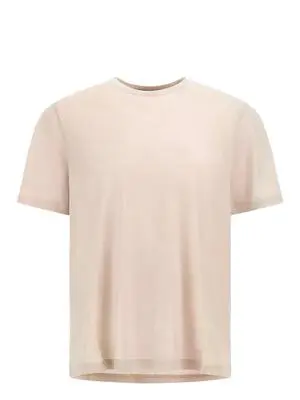 Herno Short-sleeved Wool T-shirt - Neutrals