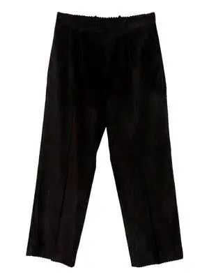 Our Legacy Borrowed Plissé-effect Cotton Trousers - Brown