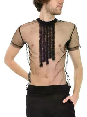 Dsquared2 Ruffled Tulle T-shirt - Black