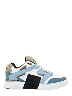 Philipp Plein Hexagon Logo-detail Panelled Sneakers - White