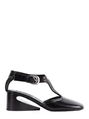 JIL SANDER Mary Jane Cutout-heel Pumps - Black