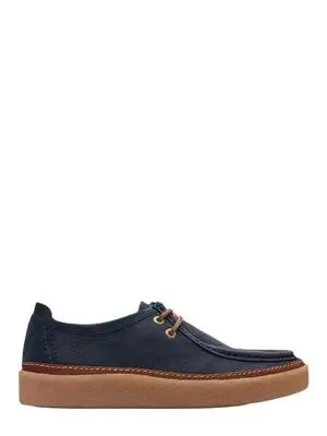 Clarks Clarkwood Moc Lace-up Derby Shoes - Blue