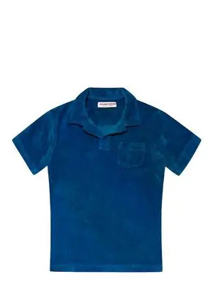 Orlebar Brown Towelling Cotton Polo Shirt - Blue