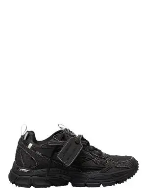 Off-White Denim Sneakers With Signature Arrows Motif - Black