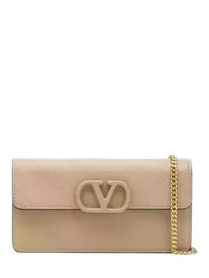 Valentino Garavani Vlogo Signature Clutch Bag - Neutrals