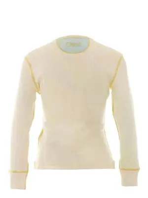 Chloé Henley Neck Cotton Sweater - Neutrals