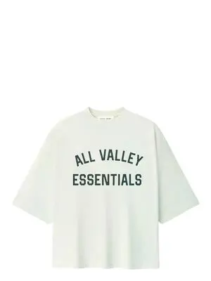 Fear Of God Merch Tee Logo-print Drop-shoulder T-shirt - Neutrals