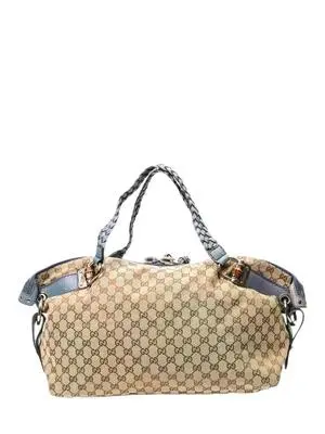 Gucci Bamboo Bar Boston Shoulder Bag - Neutrals