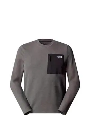 The North Face Logo-print Zip-pocket Sweater - Grey