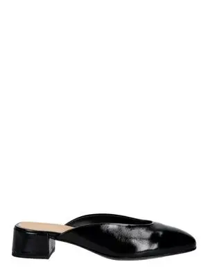 JONAK PARIS Patent Finish Leather Mules - Black