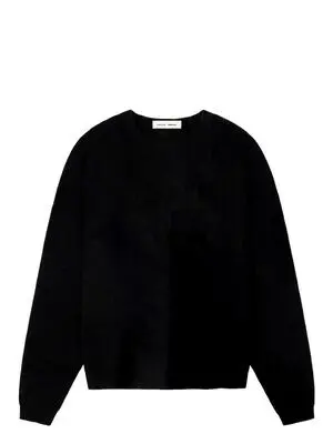 Fear Of God Waffle-knit Crewneck Sweater - Black