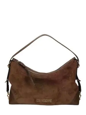 Moschino Logo-appliqué Shoulder Bag - Brown