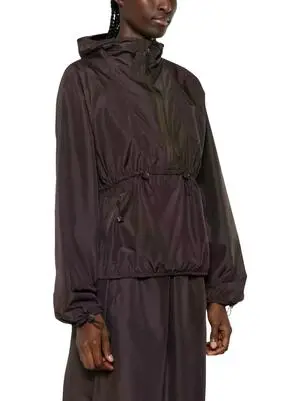 Cecilie Bahnsen Hooded Drawstring Jacket - Brown