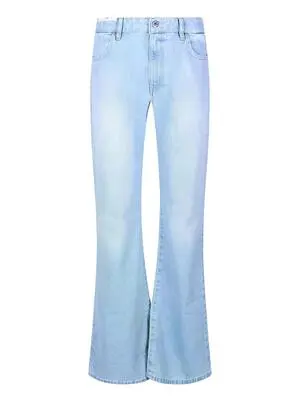 PT TORINO Cotton Flared Jeans - Blue