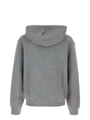 JIL SANDER Cotton Drawstring Hoodie - Grey