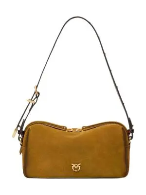 Pinko Boston Suede Shoulder Bag - Brown