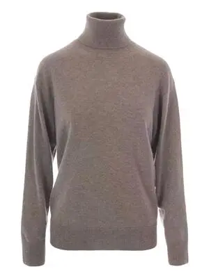 P.a.r.o.s.h Cashmere Fringe Detail Roll Neck Sweater - Neutrals