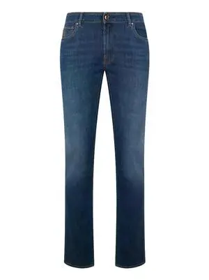 MOORER Slim-fit Jeans - Blue