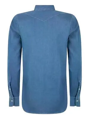 MOORER Long-sleeve Shirt - Blue
