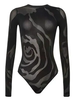 Wolford Rose Shadow Bodysuit - Black