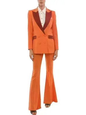 HEBE STUDIO Bianca Double-breasted Blazer - Orange