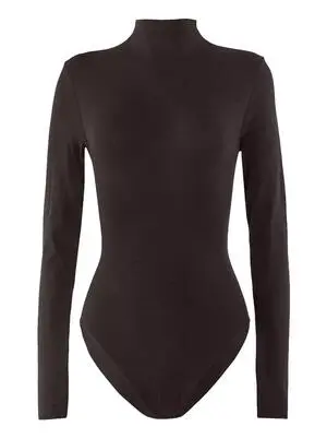 Wolford Colorado Turtleneck Bodysuit - Brown