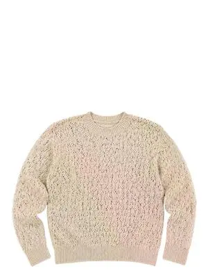 Eleventy Open-knit Crew-neck Sweater - Neutrals