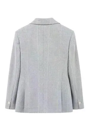 Eleventy Pinstripe Single-breasted Blazer - Grey
