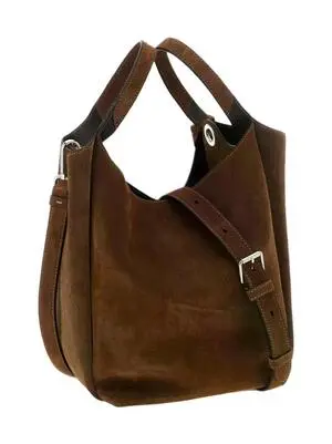 TOD'S Suede Bucket Bag - Brown