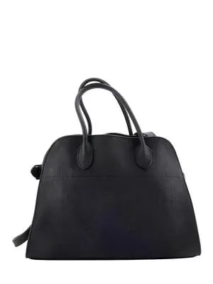 THE ROW Margaux Leather Tote Bag - Black