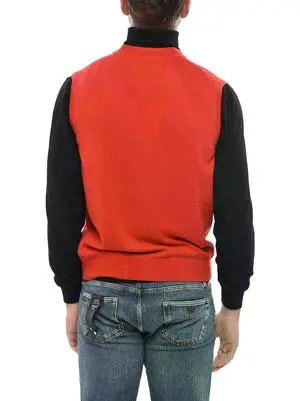 Malo Sleeveless V-neck Vest - Red
