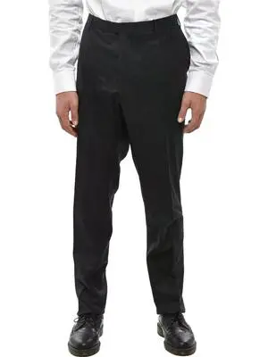 Corneliani Flat-front Wool Tailored Trousers - Grey