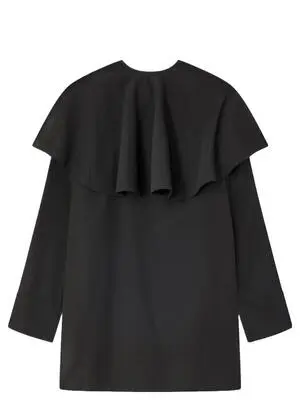 GANNI Circle Collar Dress - Black