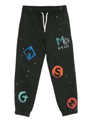 MSGM Logo Sweatpants - Black