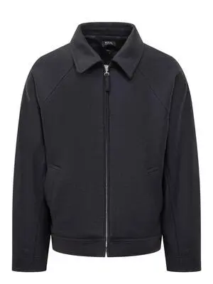 A.p.c. Collared Zip-up Jacket - Black