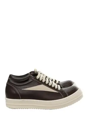 Rick Owens Panelled Lace-up Sneakers - Black