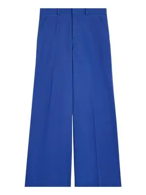 Celine Cotton Twill Wide Leg Trousers - No