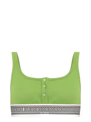 Versace Versace Ribbed Jersey Bralette No