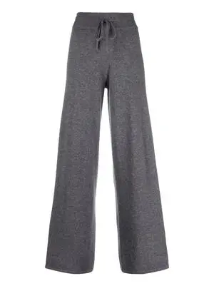 LISA YANG Elastic Waist Drawstring Casual Pants - Black