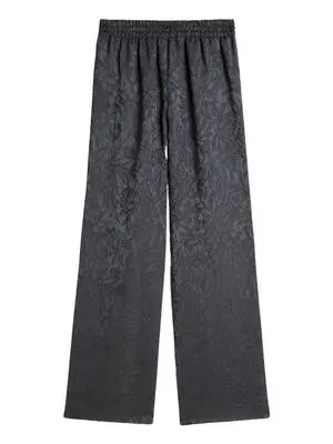 GOLDEN GOOSE Jacquard Toile De Jouy Pattern Pants - Black