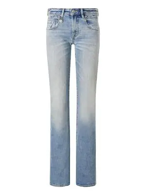 R13 Flare Low-rise Jeans - Blue