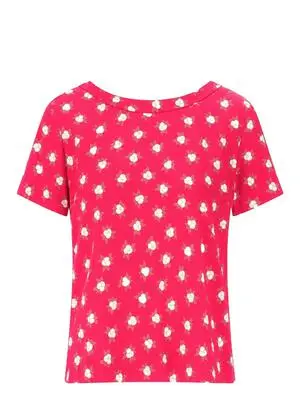 LAURA URBINATI Laura Urbinati Camellia-Print Short-Sleeve T-Shirt