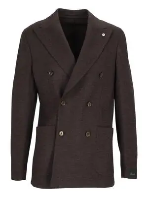 LUBIAM Double-breasted Blazer - Black