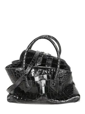 Attico Dual-handle Shoulder Bag - Black